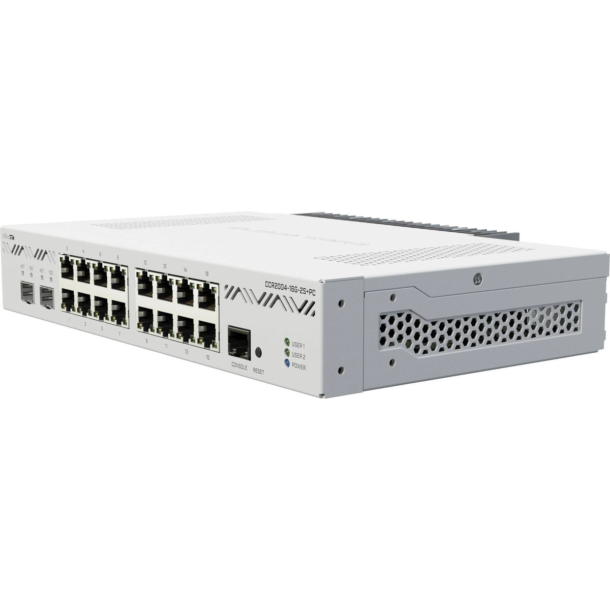 Router MIKROTIK 16 Puertos c/fuente CCR2004-16G-2S+ – Quick Informatica S.A