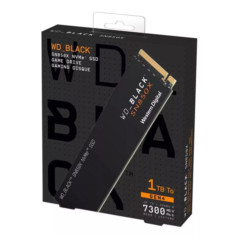 Disco Solido SSD WESTERN DIGITAL Black SN850X 1TB WDS100T2X0E – Quick ...